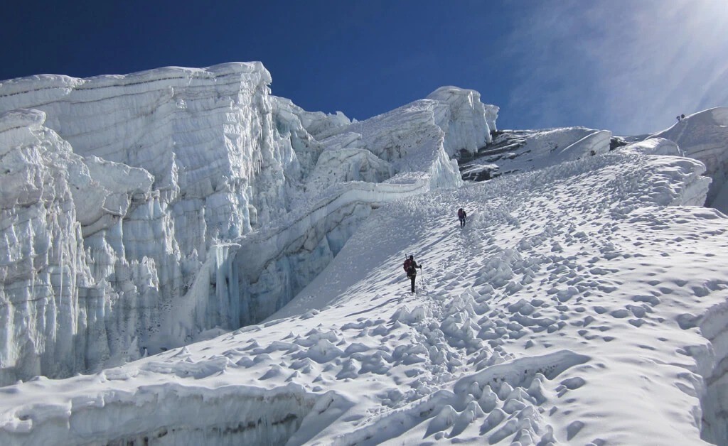 Amphu Lapcha Pass with Island and Mera Peak